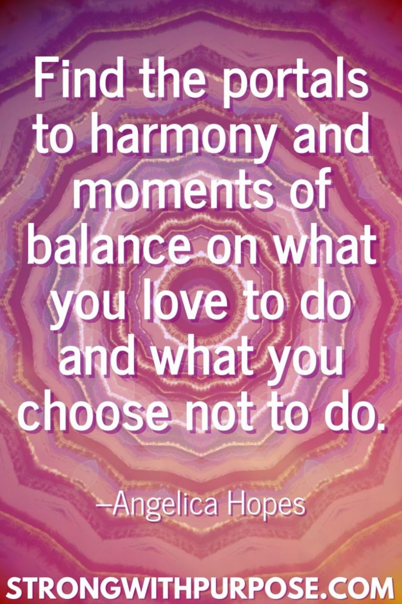 20 Inspiring Balance Quotes - Strong with Purpose